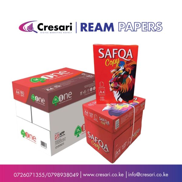 A4 Ream Papers - Cresari Digital Marketing Agency